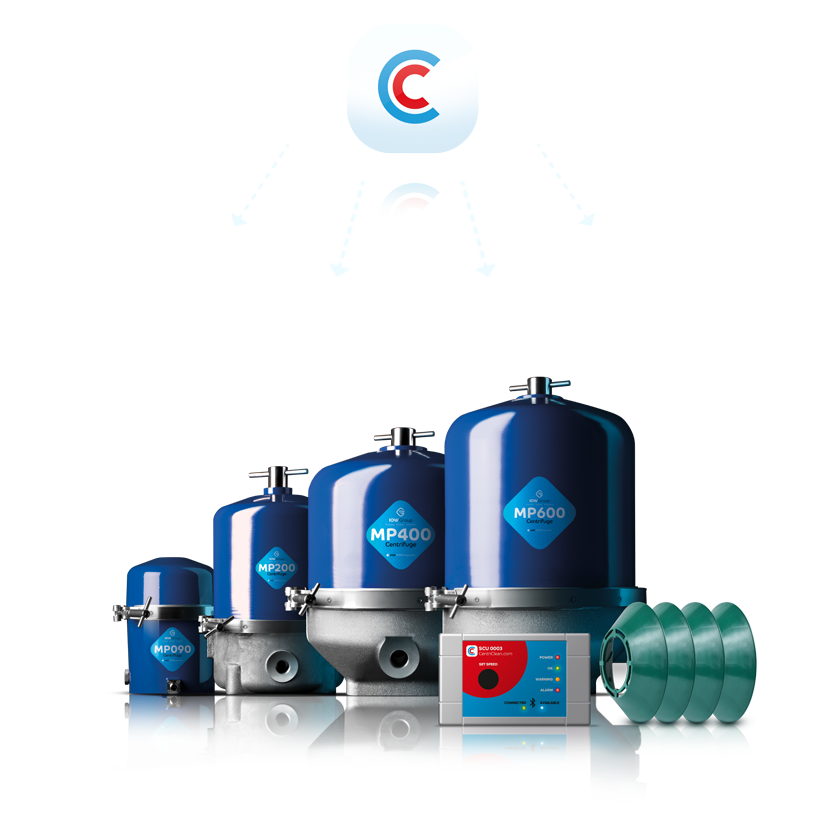 Connect to SCU 0003 control units fitted to MP Centrifugal Oil Separators